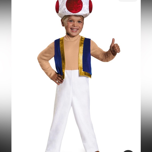 Disguise | One Pieces | Childs Toddler Super Mario Brothers Toad ...